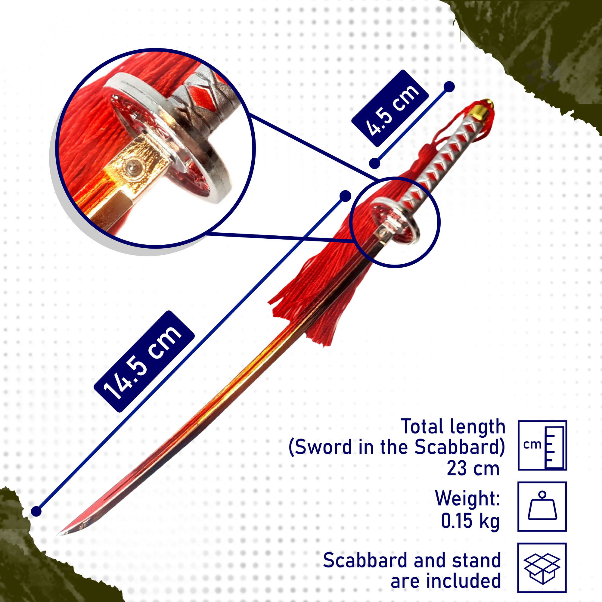 Demon Slayer – Kanao Tsuyuri Samurai Katana Sword Letter Opener with ...