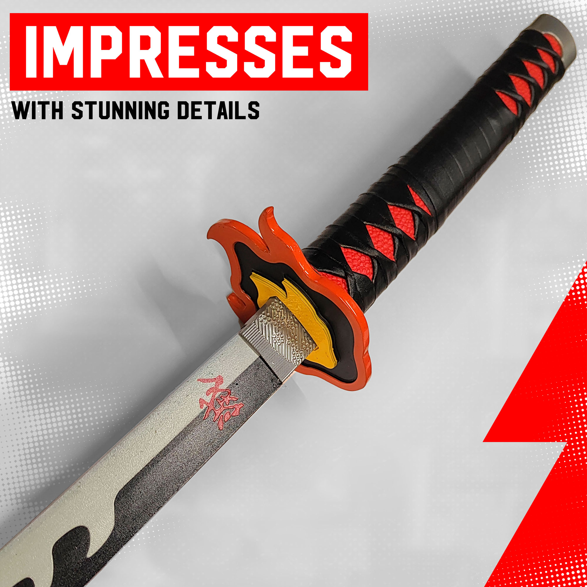 Demon Slayer: Kimetsu no Yaiba - Tanjiro Kamado Sword v2 - Fire Breath ...